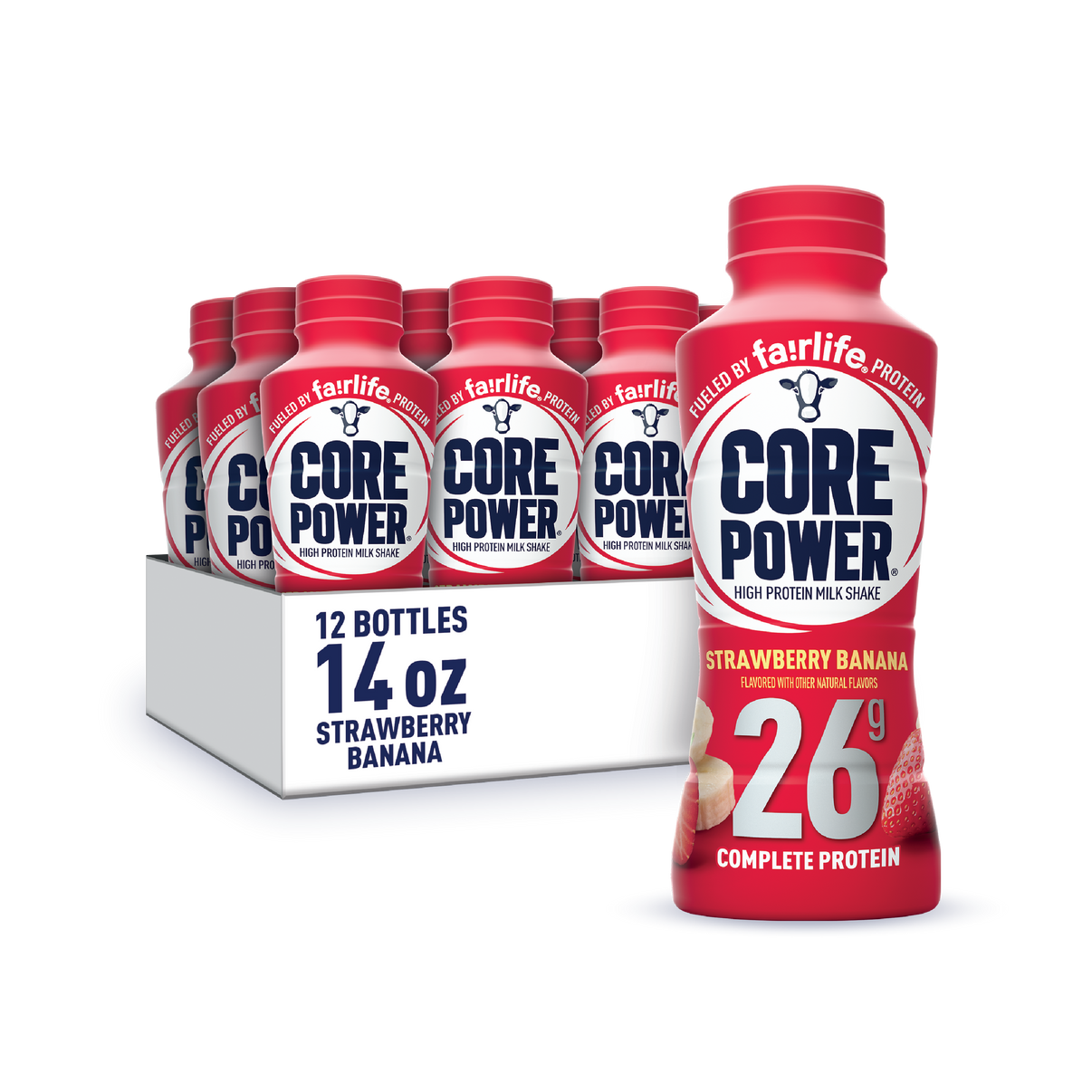 Strawberry Banana High Protein Milkshake – Shop fairlife